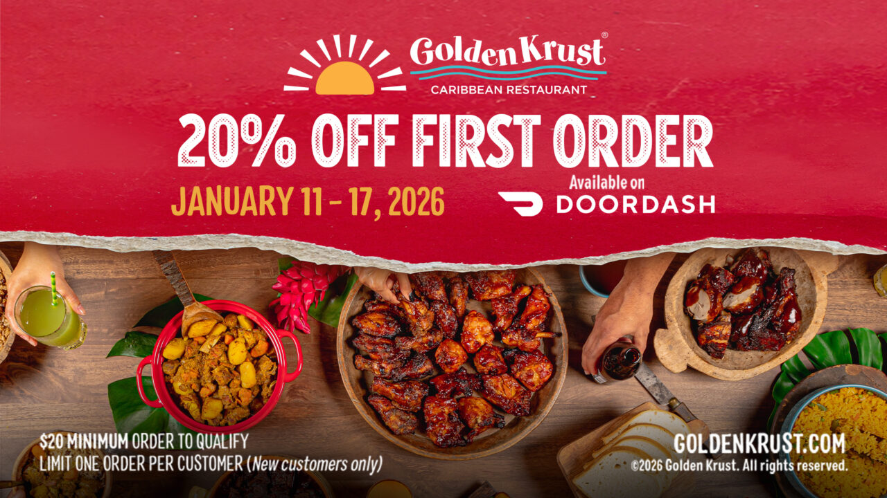 20% Off First DoorDash Order from Golden Krust | Golden Krust