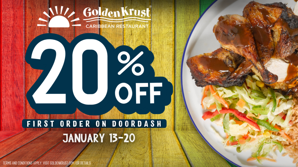 20% Off Your First GK Order on DoorDash | Golden Krust